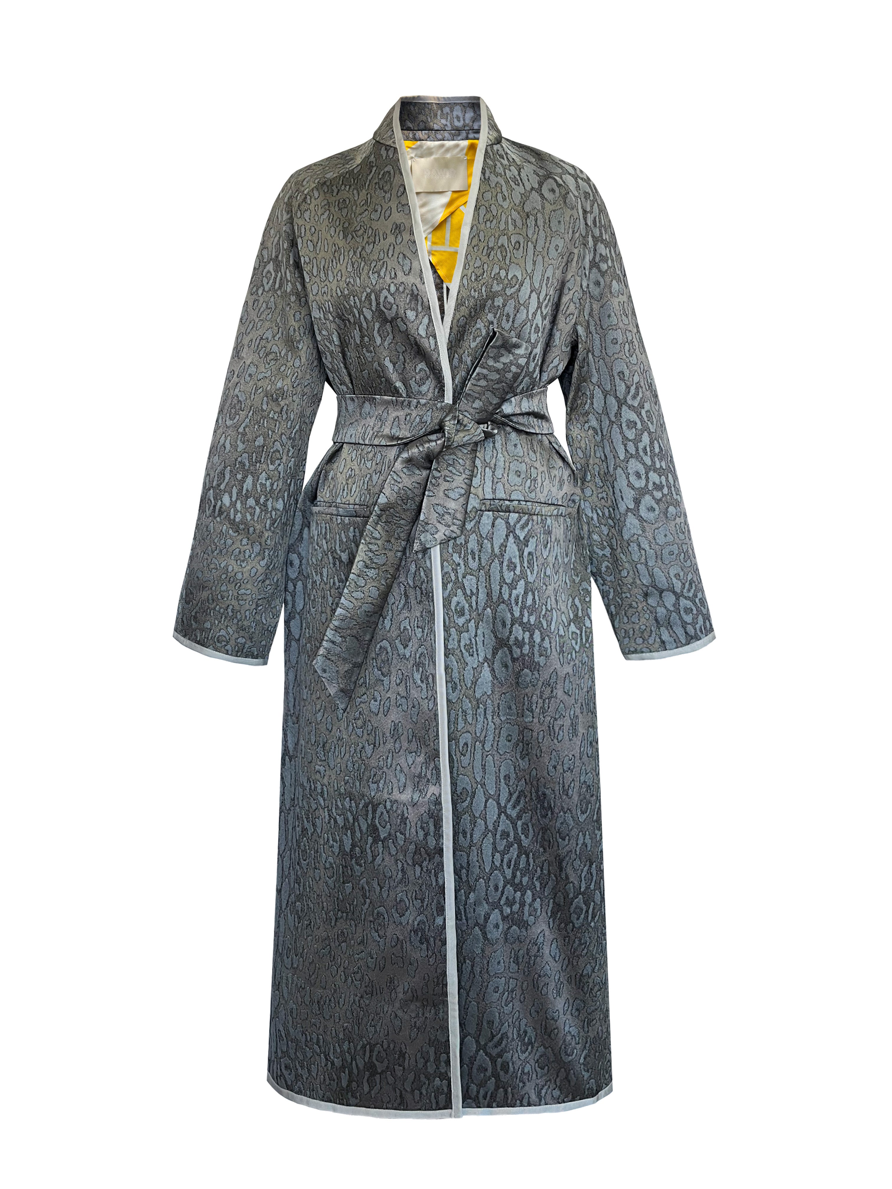 Coat Tana Grey Leopard – DAWID TOMASZEWSKI